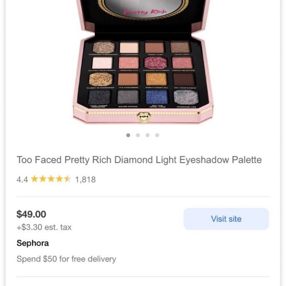 Too Faced | Makeup | Too Faced Pretty Riches Palette | Poshmark